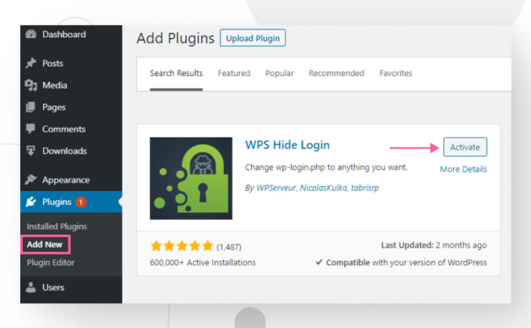 WordPress Login URL: how to find it and customize it using a plugin. - White Canvas