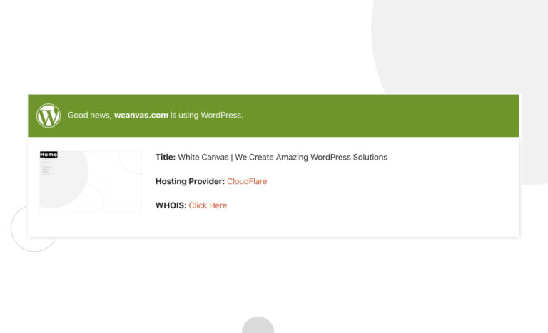 How to tell what WordPress theme a site is using? - White Canvas