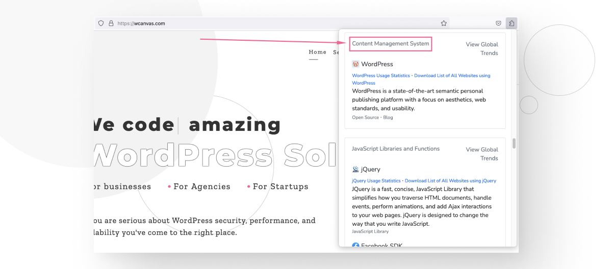 How to know if a website is made with WordPress? - White Canvas