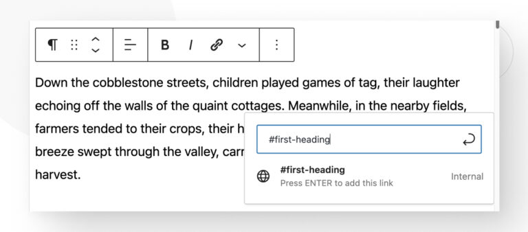 How to Link to a Specific Section of a Page in WordPress - White Canvas