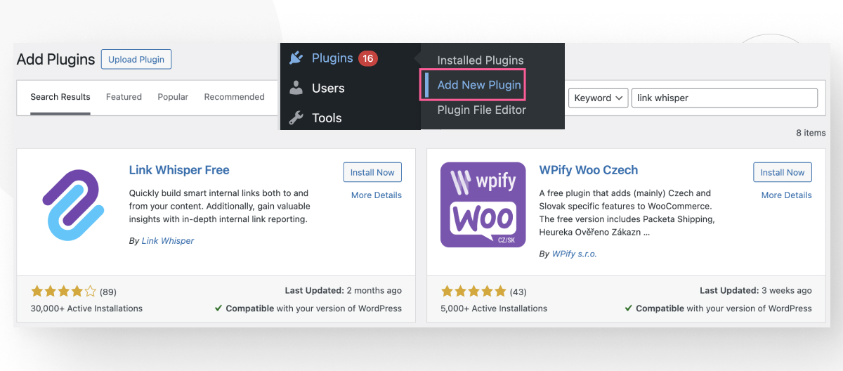 How to Set Up and Use Link Whisper in WordPress - White Canvas