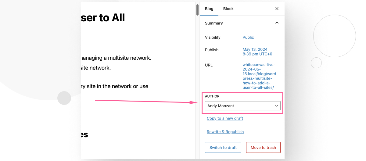 How to Hide the Author Name in WordPress Blog Posts - White Canvas