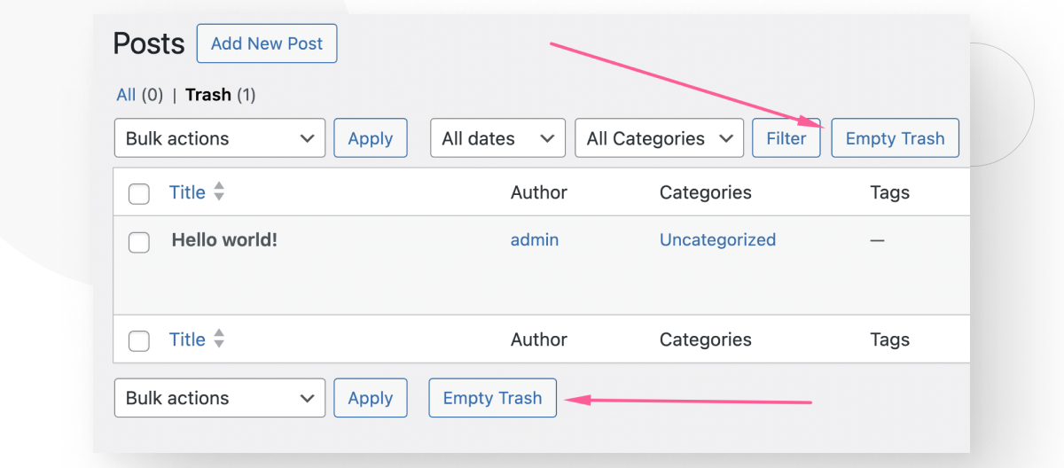 How to Get Rid of Placeholder Posts in WordPress - White Canvas
