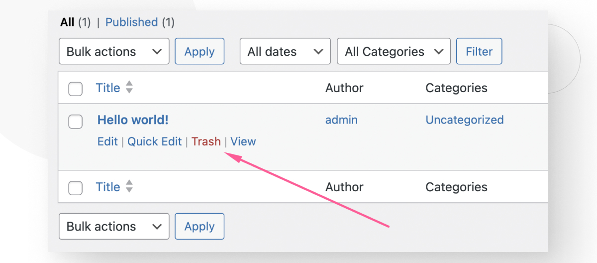 How to Get Rid of Placeholder Posts in WordPress - White Canvas