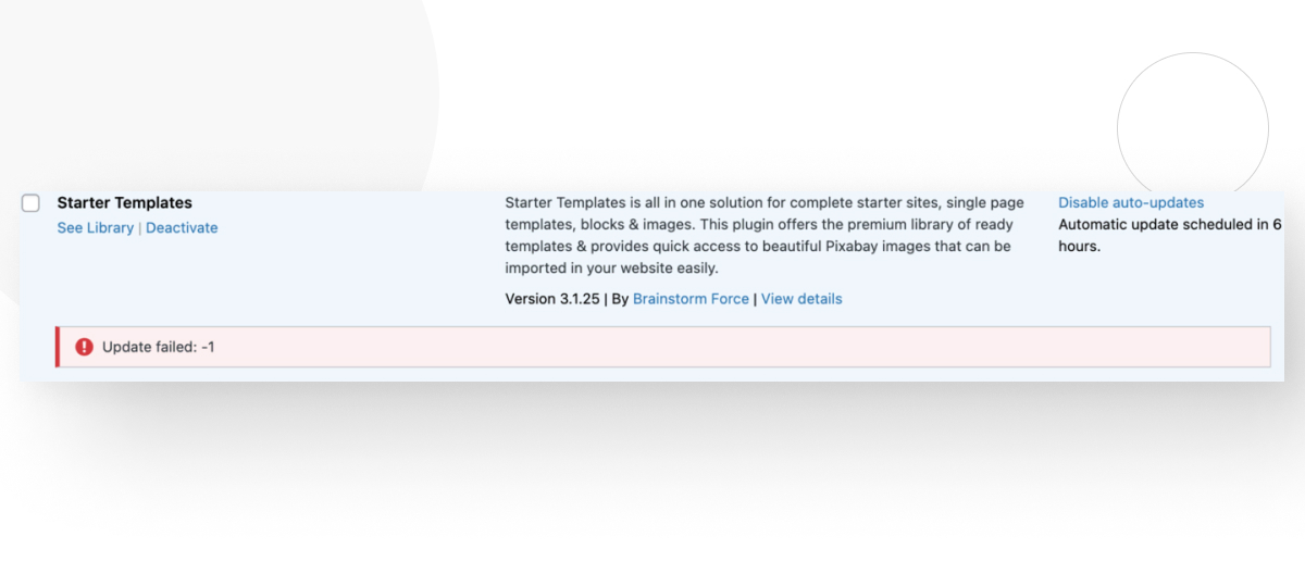 How To Fix The Update Failed 1” Error In Wordpress White Canvas