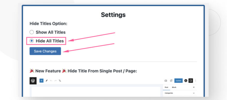 How to Hide the Page and Post Title in WordPress - White Canvas