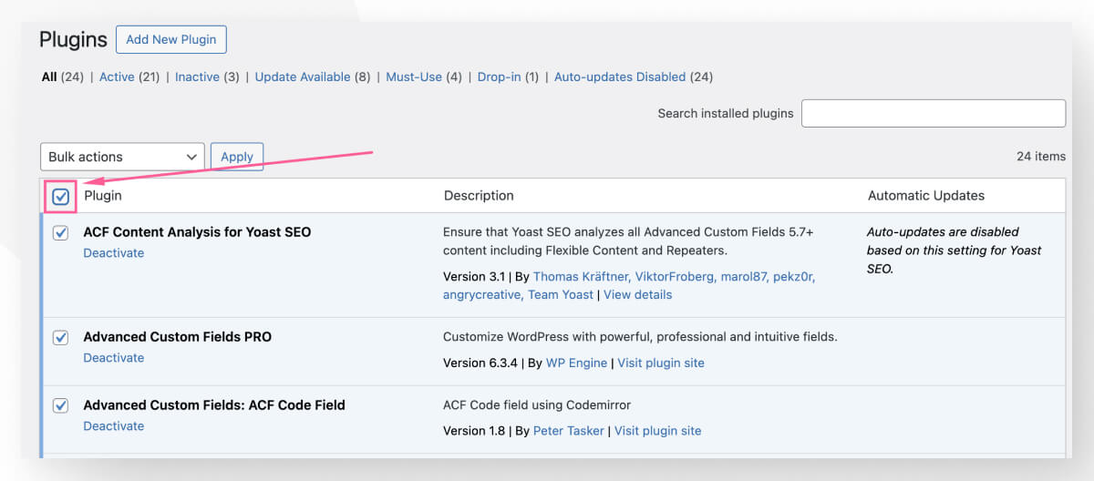 How to Access the WordPress Admin With a Fatal Error Warning - White Canvas