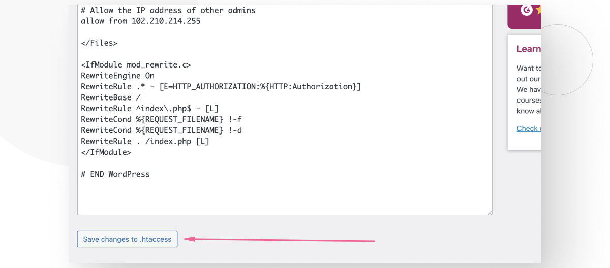How To Use Htaccess To Block An Ip Address From The Wordpress Login