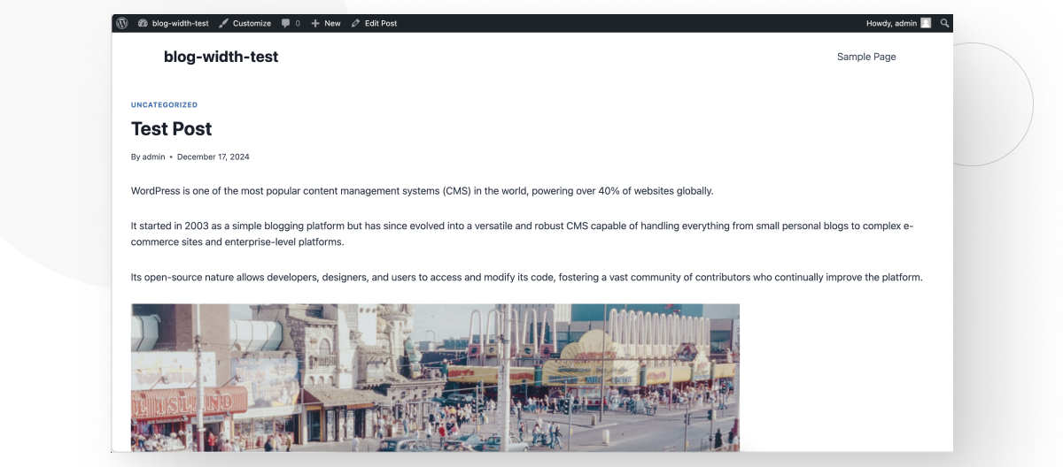 How to Change the Width of a Blog Post on WordPress (3 Methods) - White ...