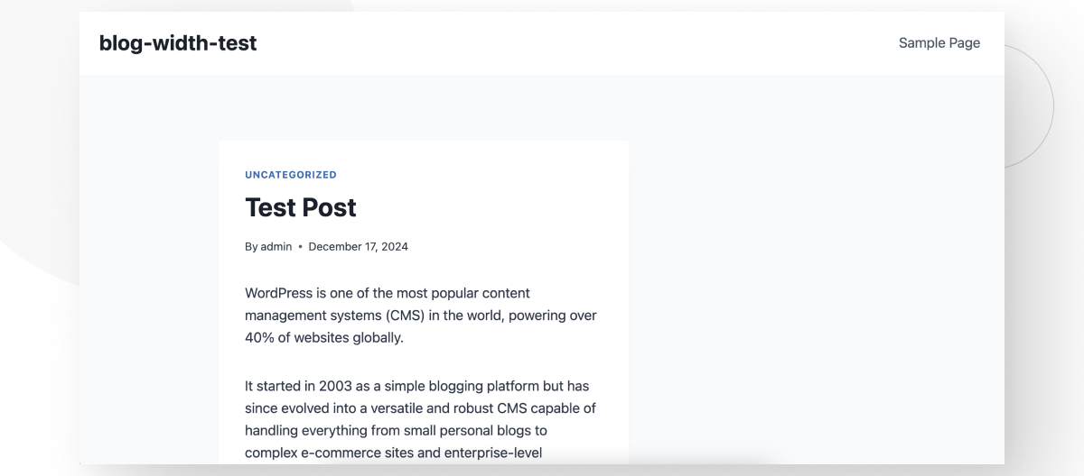 How to Change the Width of a Blog Post on WordPress (3 Methods) - White ...
