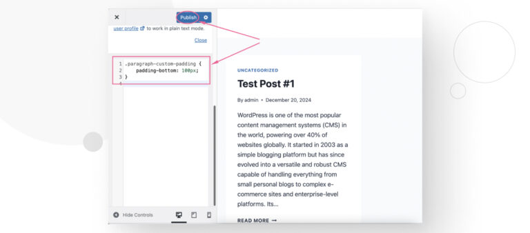 How to Change the Bottom Padding Dimensions on WordPress Blocks - White Canvas