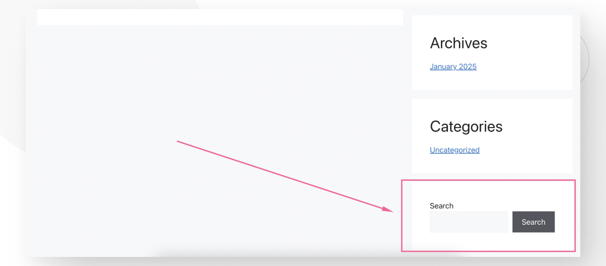 How to Add a Search Bar to Your WordPress Blog Archive - White Canvas